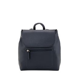 Tom Tailor Damen TTELIS S Rucksack aus Lederimitat, blau, Uni, Gr. ONESIZE