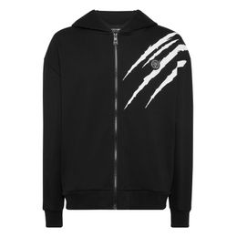 Plein Sport Kapuzen-Sweatjacket Scratch