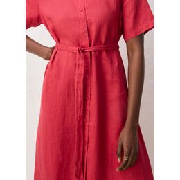 bonprix Blusenkleid aus reinem Leinen, rot, Gr.42, ein perfektes Blusenkleid f&uuml;r den Fr&uuml;hling, aus hochwertigerem Leinen und Bindeg&uuml;rtel, aus Leinen