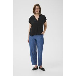 Kaffe Kurzarm-Bluse KAanja Regular fit black