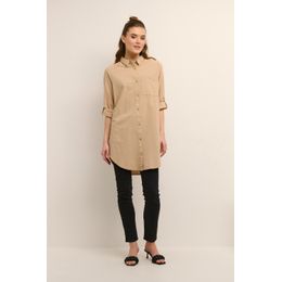 Kaffe Langarm - Hemd Loose fit sand