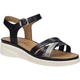 Josef Seibel Damen Sandale Sevran 02 in schwarz-kombi