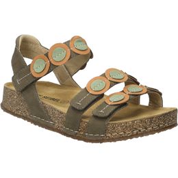 Josef Seibel Damen Sandale Hannah 13 in oliv-multi