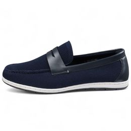 Atmungsaktive Slipper f&uuml;r Herren in Marineblau, leicht
