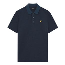 Lyle & Scott Lyle & Scott - Poloshirt &bdquo;muddy Navy" In Ton-in-ton-textur