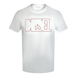 Diesel - T-shirt Mit Logo In Hellwei&szlig;
