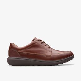 Clarks Watchet Spitze Dunkelbraune Leder-Schuhe