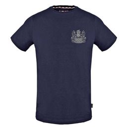 Aquascutum - "Aldis" T-Shirt f&uuml;r Herren, Logo (Dunkles Marineblau)