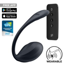 Satisfyer Ribbed Petal Connect App, 11 cm