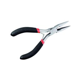 goobay Flachzange halbrund 125mm, mit geriffelten Backen (2,5cm)