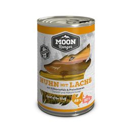 MOON Ranger Huhn mit Lachs & S&uuml;&szlig;kartoffeln Hunde-Nassfutter getreidefrei 400g