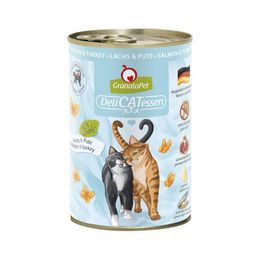 Granatapet Delicatessen Lachs & Pute Katzen-Nassfutter getreidefrei 6x400g