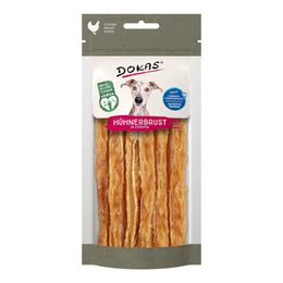 Dokas Tierwohl H&uuml;hnerbrust in Streifen Hundesnacks fettarm 50g