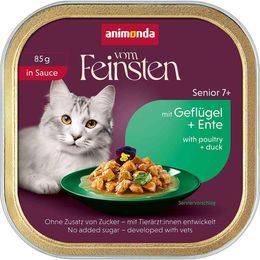 animonda vom Feinsten in Sauce Senior mit Gefl&uuml;gel + Ente 32x85 g