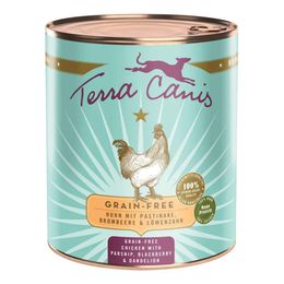 Terra Canis Huhn mit Pastinaken, Brombeeren und L&ouml;wenzahn Hunde-Nassfutter getreidefrei 6x800g