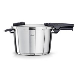 Fissler Schnellkochtopf Vitaquick&reg; Poliert, Silber, Metall, 8.0 L, Druckregelventil, Druckanzeige, Kochen, T&ouml;pfe, Schnellkocht&ouml;pfe