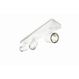 Philips Deckenleuchte Spot Runner, Wei&szlig;, Metall, 10.9x9x48 cm, LED-Leuchtmittel austauschbar, Lampen & Leuchten, Innenbeleuchtung, Leuchten nach R&auml;umen, Schlafzimmerlampen