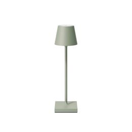 Sigor Akku-Tischleuchte Nuindie, Salbeigr&uuml;n, Metall, rund,rund, warmwei&szlig;, 5.6x21x5.6 cm, Lampen & Leuchten, Innenbeleuchtung, Leuchten nach R&auml;umen, Schlafzimmerlampen
