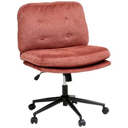 Livetastic Drehstuhl, Rot, Holz, Metall, Kunststoff, Textil, Pappel, Sperrholz, Drehkreuz, 66x90x98 cm, Sitzfl&auml;che 360&deg; drehbar, Arbeitszimmer, B&uuml;rost&uuml;hle, Drehst&uuml;hle