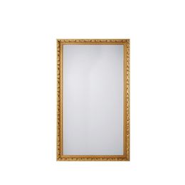 Milino Wandspiegel, Gold, Glas, Eukalyptusholz, rechteckig, 100x200x3 cm, senkrecht und waagrecht montierbar, Ganzk&ouml;rperspiegel, Spiegel, Wandspiegel