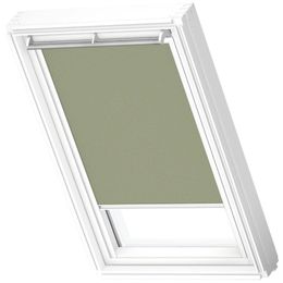 Velux Verdunkelungsrollo manuell Nature Collection DKY Natur Marsh 4902, C02, GGU,Velux,wei&szlig;e Schiene