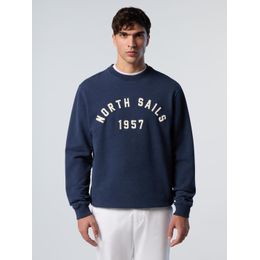 North Sails Kapuzenpullover Hoodie mit gesticktem Schriftzug