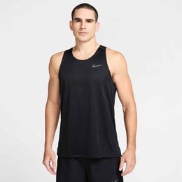 Nike Herren Laufshirt "Nike Stride Men's Dri-FIT ADV Running Tank Top"schwarz, reflec, Gr. XXL, Obermaterial: 100% Polyester, Shirts, mit