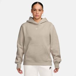 Nike Sportswear Damen Kapuzensweatshirt "W NK STDO FLC MW STD PO HDY"cream ii, sail, Gr. XXL, unifarben, angeraute Sweatware, Obermaterial: 80%