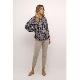 Cream Langarm-Bluse Regular fit Blue Paisley blue multi