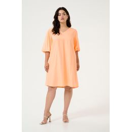 Kaffe Kleid A-shape orange