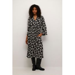 Kaffe Kleid Regular fit black offwhite