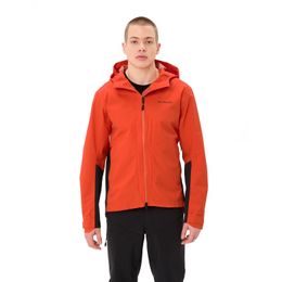 Vaude Herren Fahrradjacke "MEN'S MOAB PRO RAIN JACKET"glowing rot, Gr. XXL, Obermaterial: 100% Polyester, Jacken, mit Unterarm-Bel&uuml;ftung, winddicht,