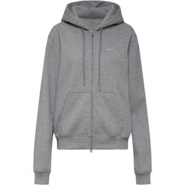 Nike Studio Fleece Sweatjacke Damen - Gr&ouml;&szlig;e XS - grau