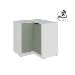 K&uuml;chen-Preisbombe K&uuml;chen Eckschrank 90x90 cm K&uuml;che ARIA Aquamarin matt Anti Fingerprint K&uuml;chenzeile