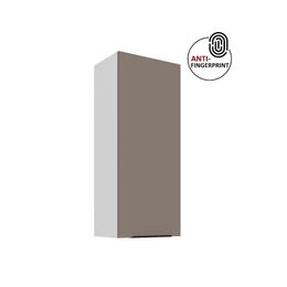 K&uuml;chen-Preisbombe K&uuml;che ARIA H&auml;ngeschrank 45 cm H&ouml;he 90 cm Sandgrau K&uuml;chenzeile Anti Fingerprint