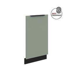 K&uuml;chen-Preisbombe Frontblende f&uuml;r vollintegrierten Geschirrsp&uuml;ler 45 ARIA Aquamarin + Schwarz matt