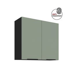 K&uuml;chen-Preisbombe K&uuml;chen H&auml;ngeschrank 80 K&uuml;che ARIA Aquamarin matt K&uuml;chenzeile Anti Fingerprint