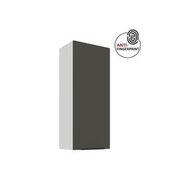 K&uuml;chen-Preisbombe K&uuml;che ARIA H&auml;ngeschrank 45 cm H&ouml;he 90 cm Graphite K&uuml;chenzeile Anti Fingerprint