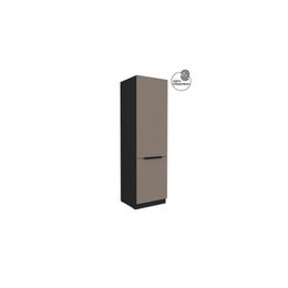 K&uuml;chen-Preisbombe K&uuml;chen Hochschrank 60 cm K&uuml;che ARIA Sandgrau matt Anti Fingerprint K&uuml;chenzeile
