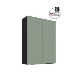 K&uuml;chen-Preisbombe K&uuml;che ARIA H&auml;ngeschrank 80 cm H&ouml;he 90 cm Aquamarin K&uuml;chenzeile Anti Fingerprint