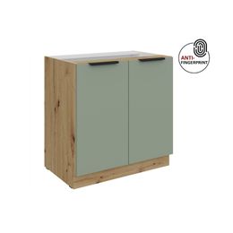 K&uuml;chen-Preisbombe K&uuml;chen Unterschrank 80 K&uuml;che ARIA Aquamarin matt Anti Fingerprint K&uuml;chenzeile