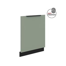 K&uuml;chen-Preisbombe Frontblende f&uuml;r vollintegrierten Geschirrsp&uuml;ler 60 ARIA Aquamarin + Schwarz matt