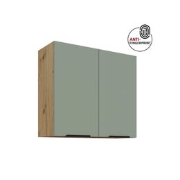 K&uuml;chen-Preisbombe K&uuml;chen H&auml;ngeschrank 80 K&uuml;che ARIA Aquamarin matt K&uuml;chenzeile Anti Fingerprint