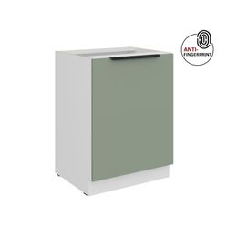 K&uuml;chen-Preisbombe K&uuml;chen Unterschrank 60 cm K&uuml;che ARIA Aquamarin matt Anti Fingerprint K&uuml;chenzeile