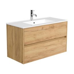 Posseik Badm&ouml;bel Limes & Waschtisch 100 cm 2 Greifraum SoftClose Ausz&uuml;ge Grafit