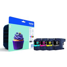 Brother LC-123VALBP Druckerpatrone 4 St&uuml;ck, Original, Schwarz, Cyan, Magenta, Gelb