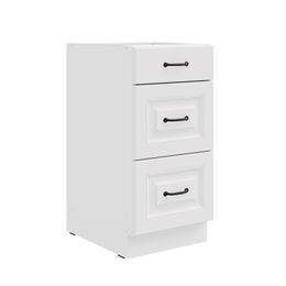 K&uuml;chen-Preisbombe K&uuml;chen Unterschrank 40 cm Stilo Wei&szlig; Vollauszug Soft-Close K&uuml;che Einbauk&uuml;che