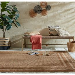 Outdoor-Teppich gestreift Ocker 120 x 170 cm - CLYST KADIMA DESIGN