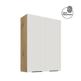 K&uuml;chen-Preisbombe K&uuml;che ARIA H&auml;ngeschrank 80 cm H&ouml;he 90 cm Weiss K&uuml;chenzeile Anti Fingerprint