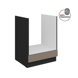 K&uuml;chen-Preisbombe K&uuml;chen Herdschrank 60 K&uuml;che ARIA Sandgrau matt Anti Fingerprint K&uuml;chenzeile